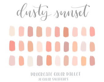 Minecraft Color Swatches Palette for Procreate - Etsy