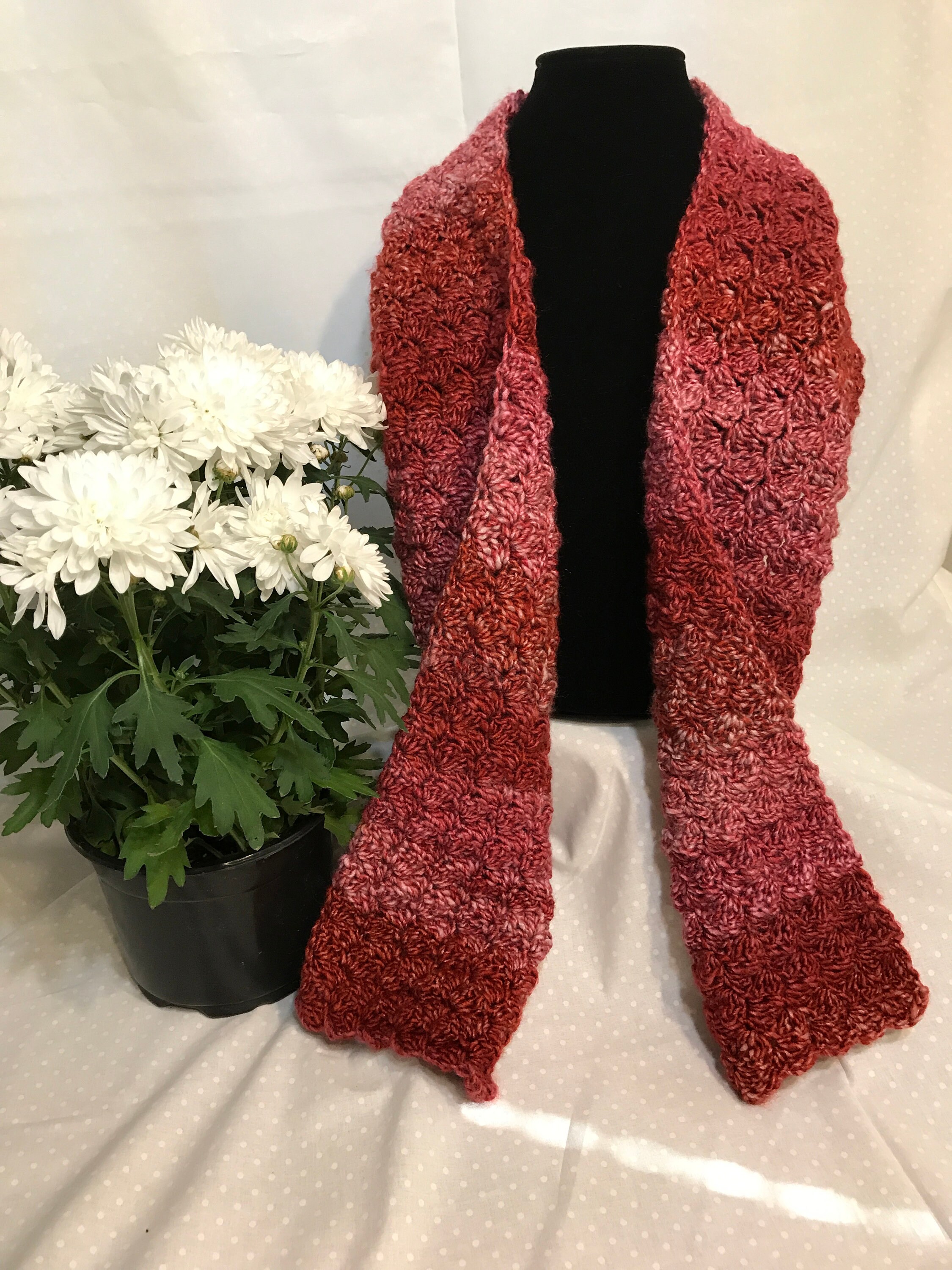 Homemade Crochet Scarf - Etsy