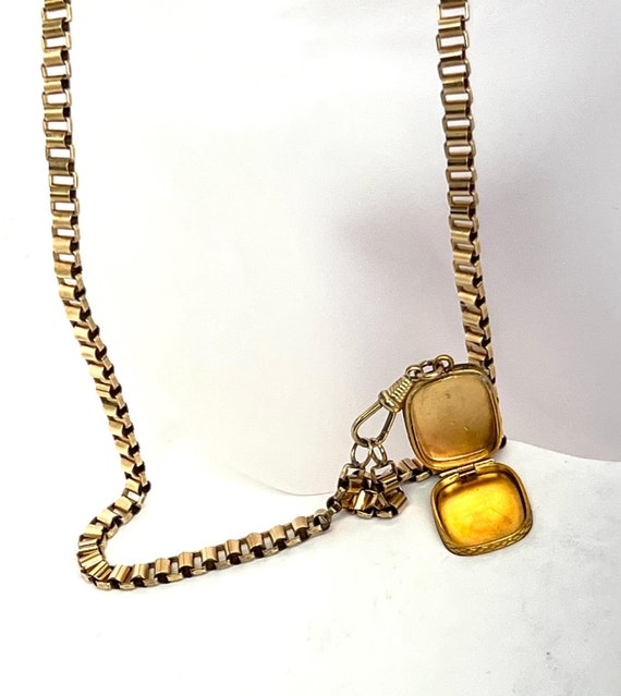 Book Link Locket Necklace - Gem