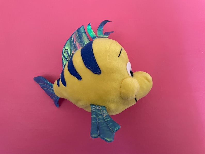 The Little Mermaid's 'flounder' Prototype Sample Plush Toy - Etsy