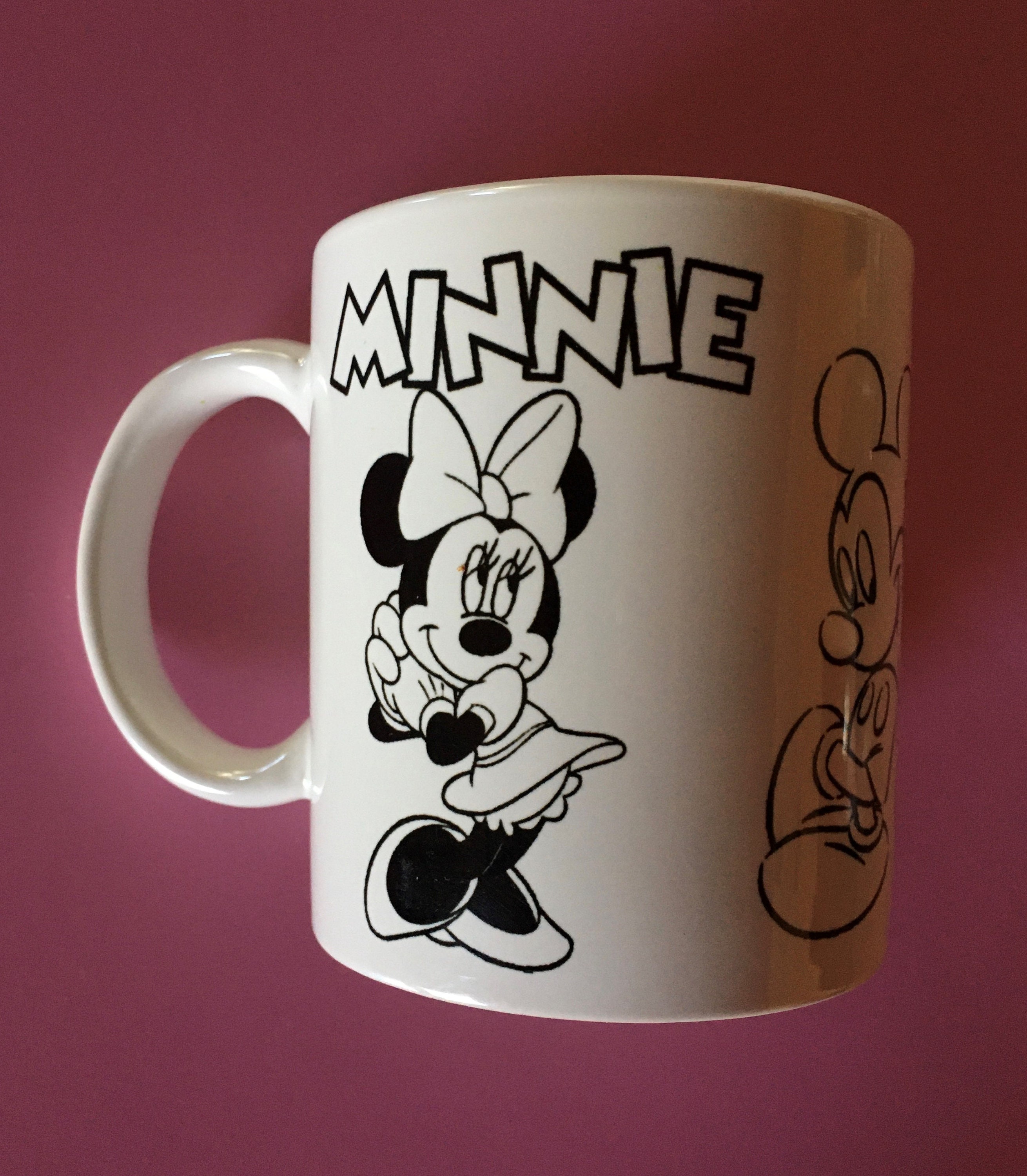 Disney 'mickey and Minnie' Mug - Etsy