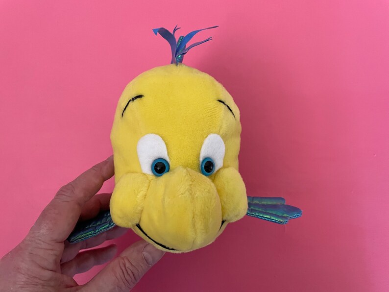 The Little Mermaid's 'flounder' Prototype Sample Plush Toy - Etsy