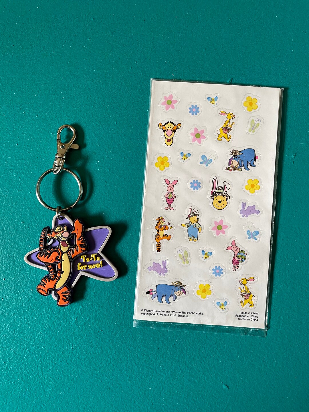 Disney's 'tigger' Keychain & Stickers - Etsy