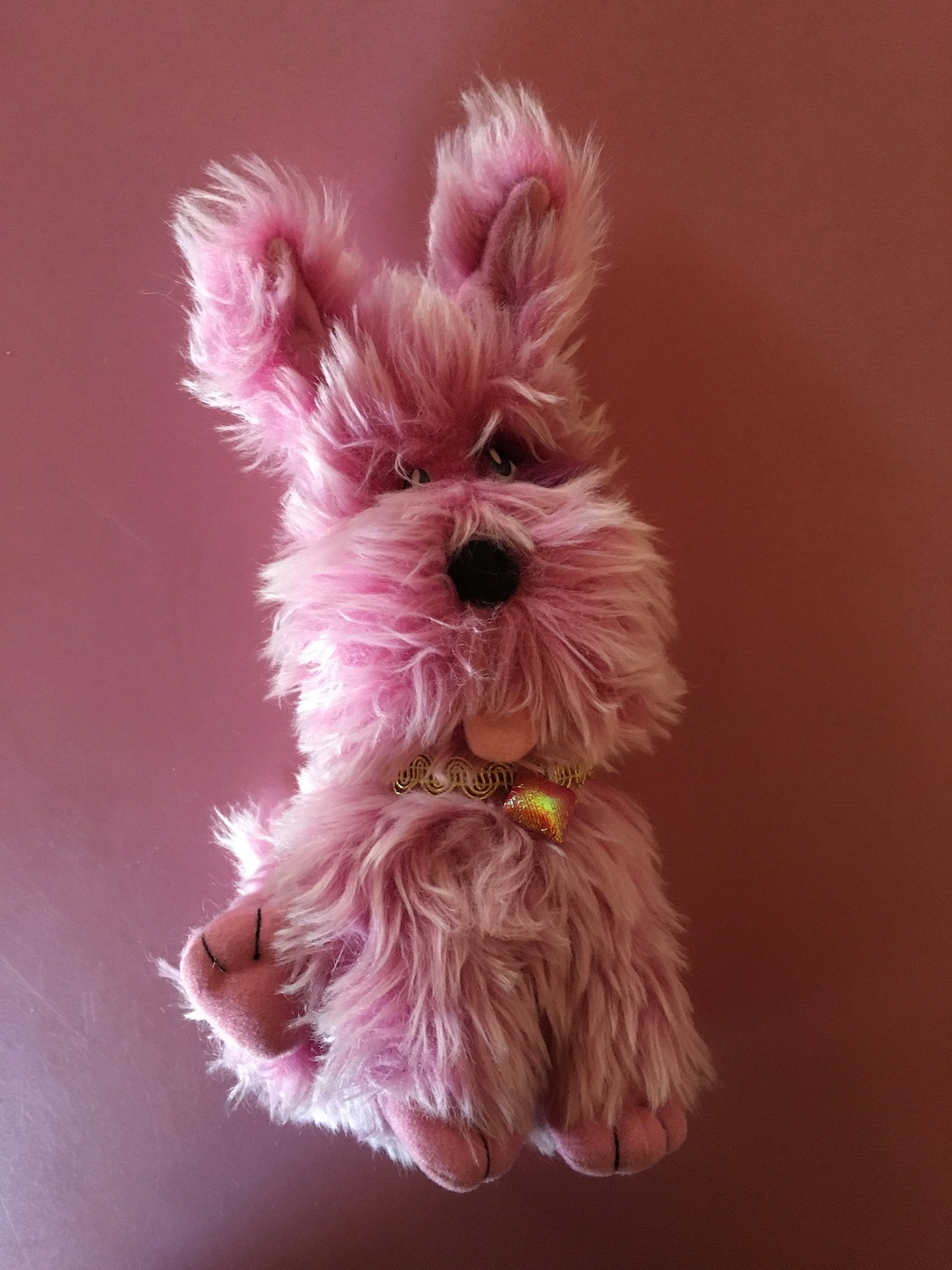 Pink Plush Dog Toy - Etsy
