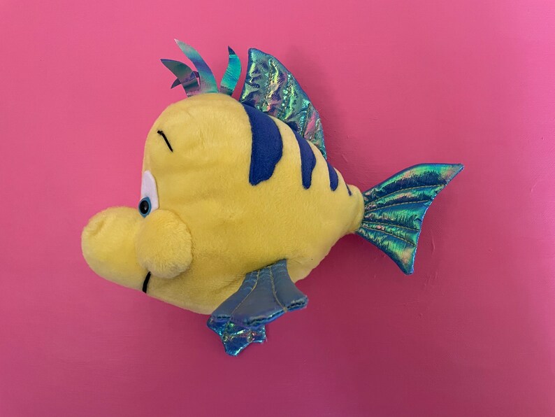 The Little Mermaid's 'flounder' Prototype Sample Plush Toy - Etsy