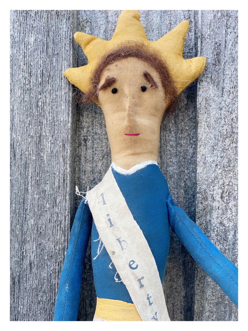 Primitive Miss Lady Liberty Doll - Etsy