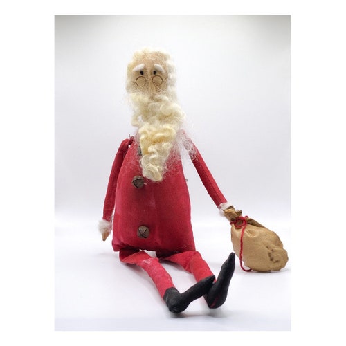 Cardinal Santa Primitive Folk Art Woodcarving - Etsy