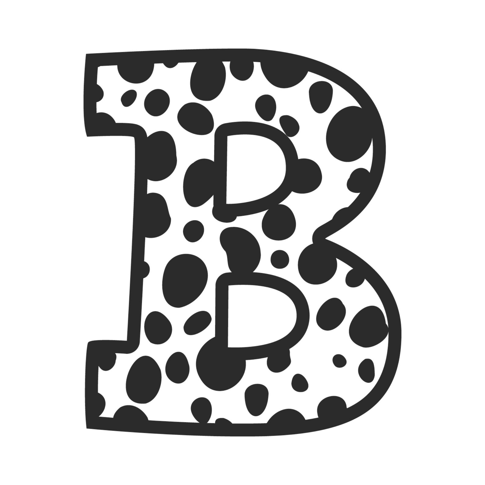 Animal Print SVG Letter Alphabet SVG Animal Print Leopard Print Svg ...