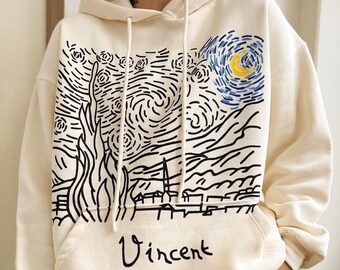 Vincent Van Gogh Hoodie - Etsy