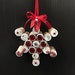 Cork Candy Cane Snowflakes -set of 3 (red & White Candy Cane) - Etsy