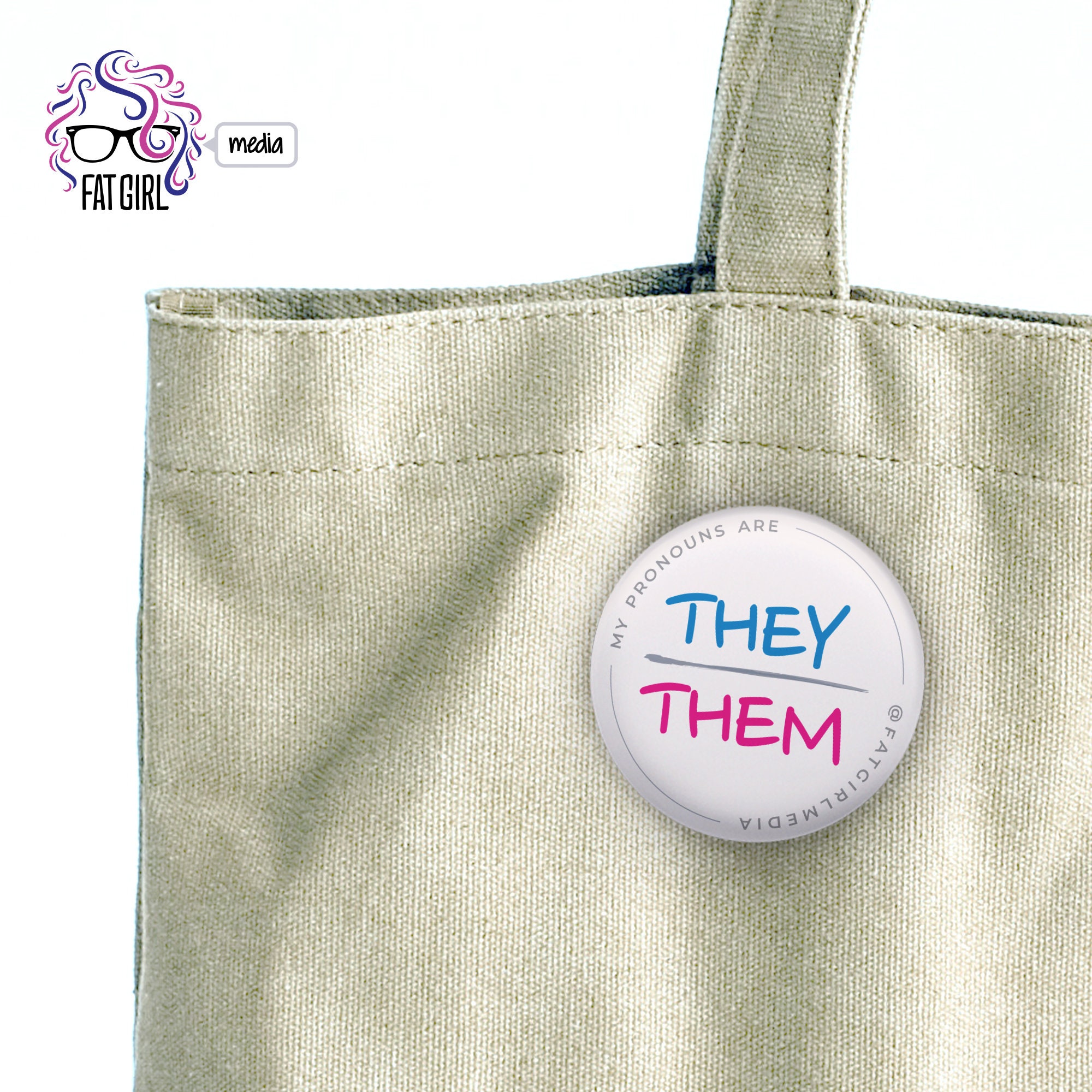 Handwriting Pronoun Buttons Customizable Pronoun Pins - Etsy