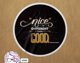 Nice is Different Than Good: 2.25 Button - Etsy