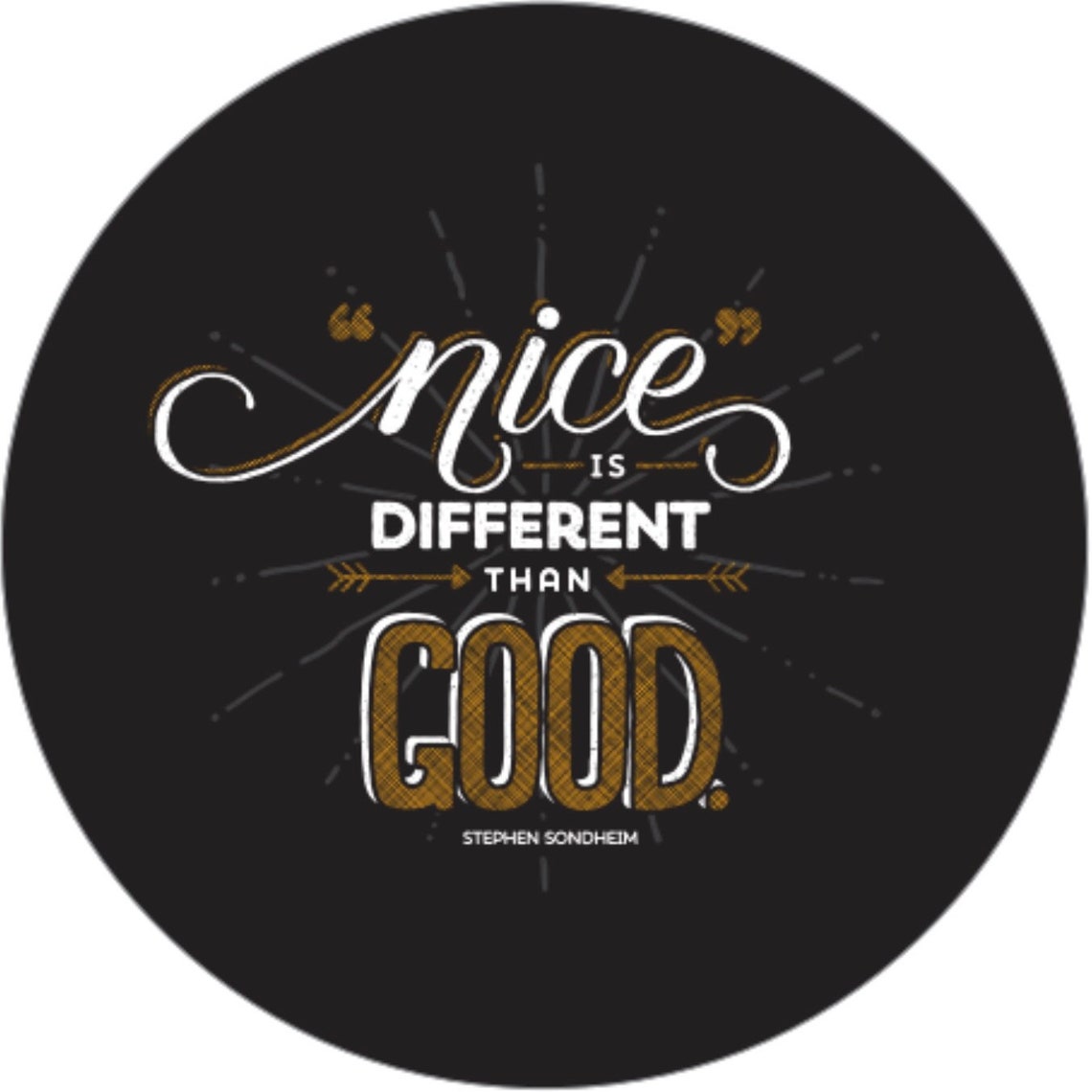 Nice is Different Than Good: 2.25 Button | Etsy
