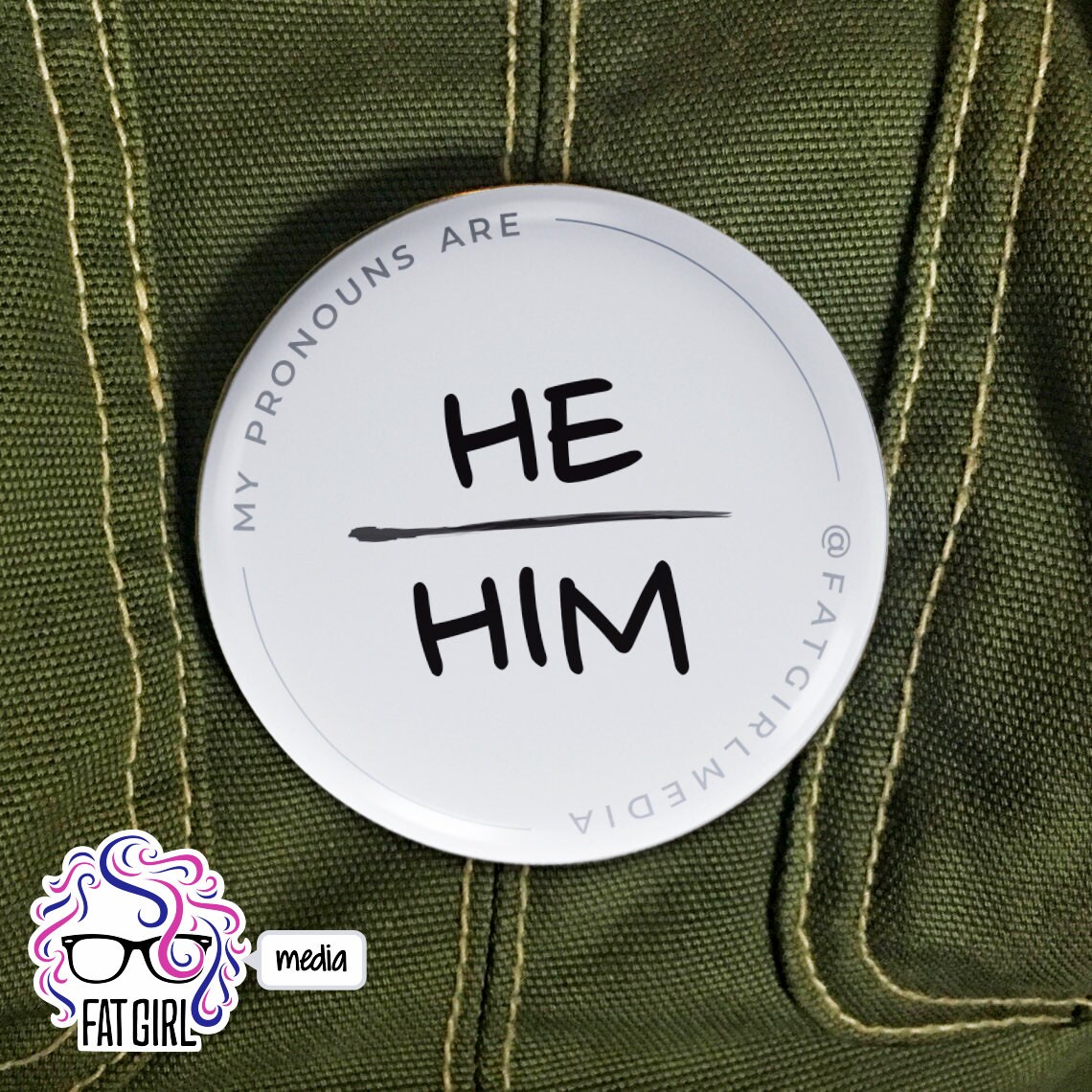Handwriting Pronoun Buttons Customizable Pronoun Pins - Etsy