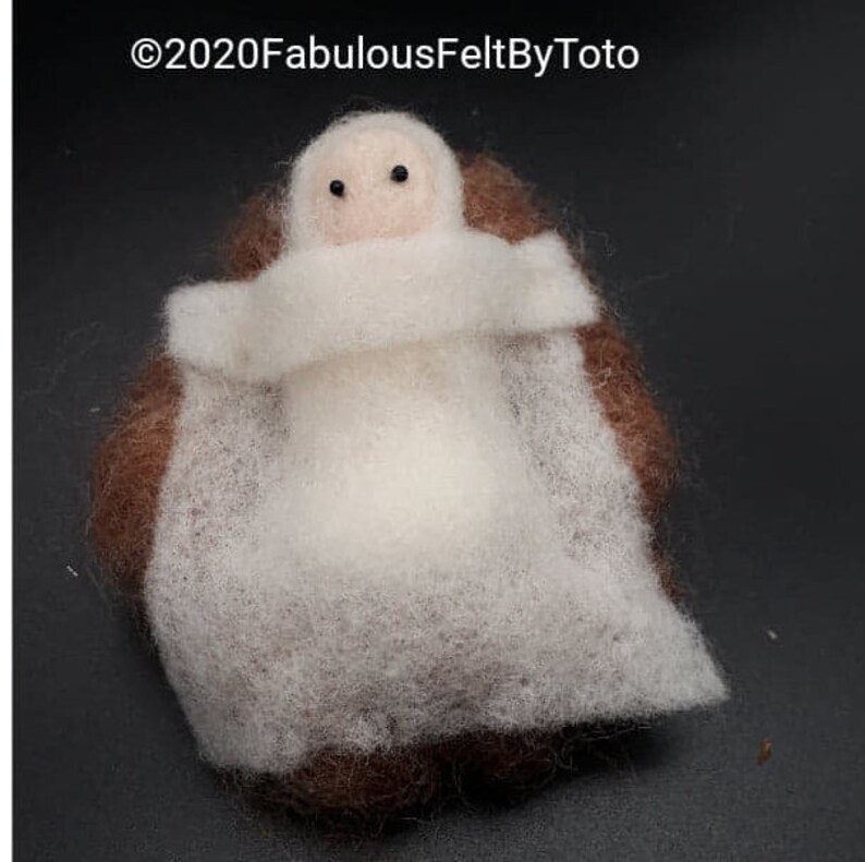 Needle Felted Nativity Set mariejoseph and Jesusmade to - Etsy