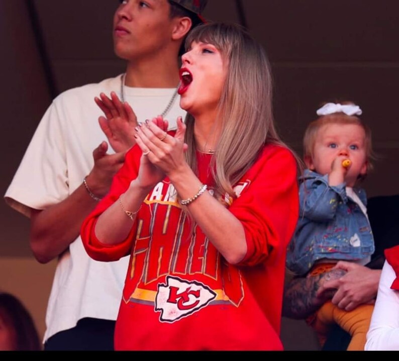 Chiefs Paint Splatter Jean Jacket - Etsy