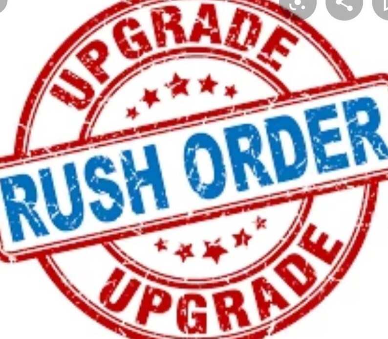 RUSH ORDERS Are Processed Immediately - Etsy