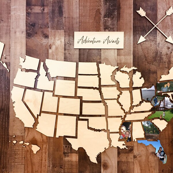 Photo Adventure Map - Etsy