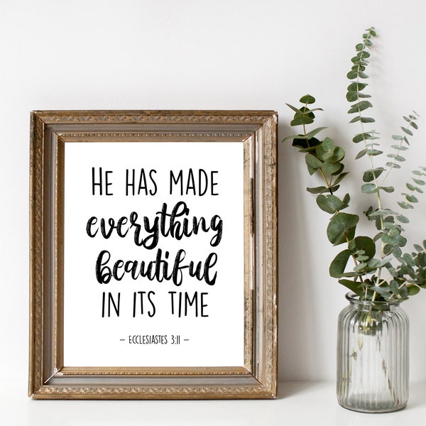 Ecclesiastes 3 11 - Etsy