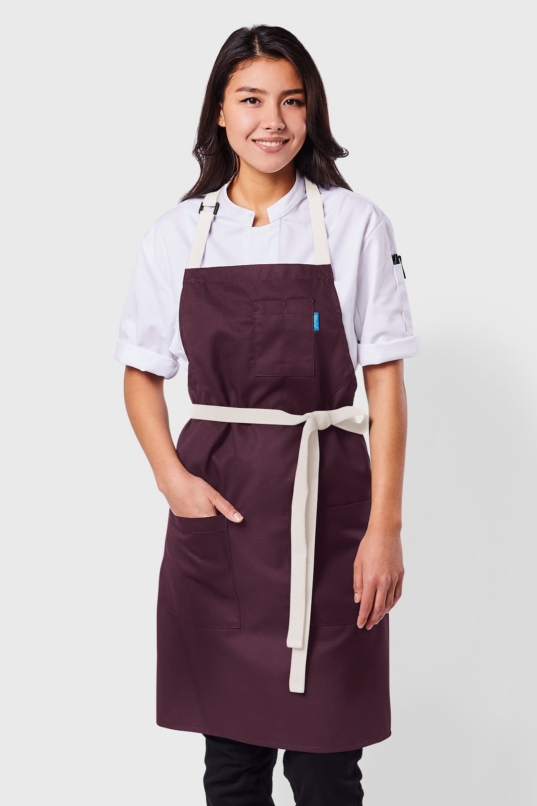 Chef Apro | Handcrafted | Line Apron Wine | Cotton Twill | Kitchen, Restaurant, Professional - Etsy