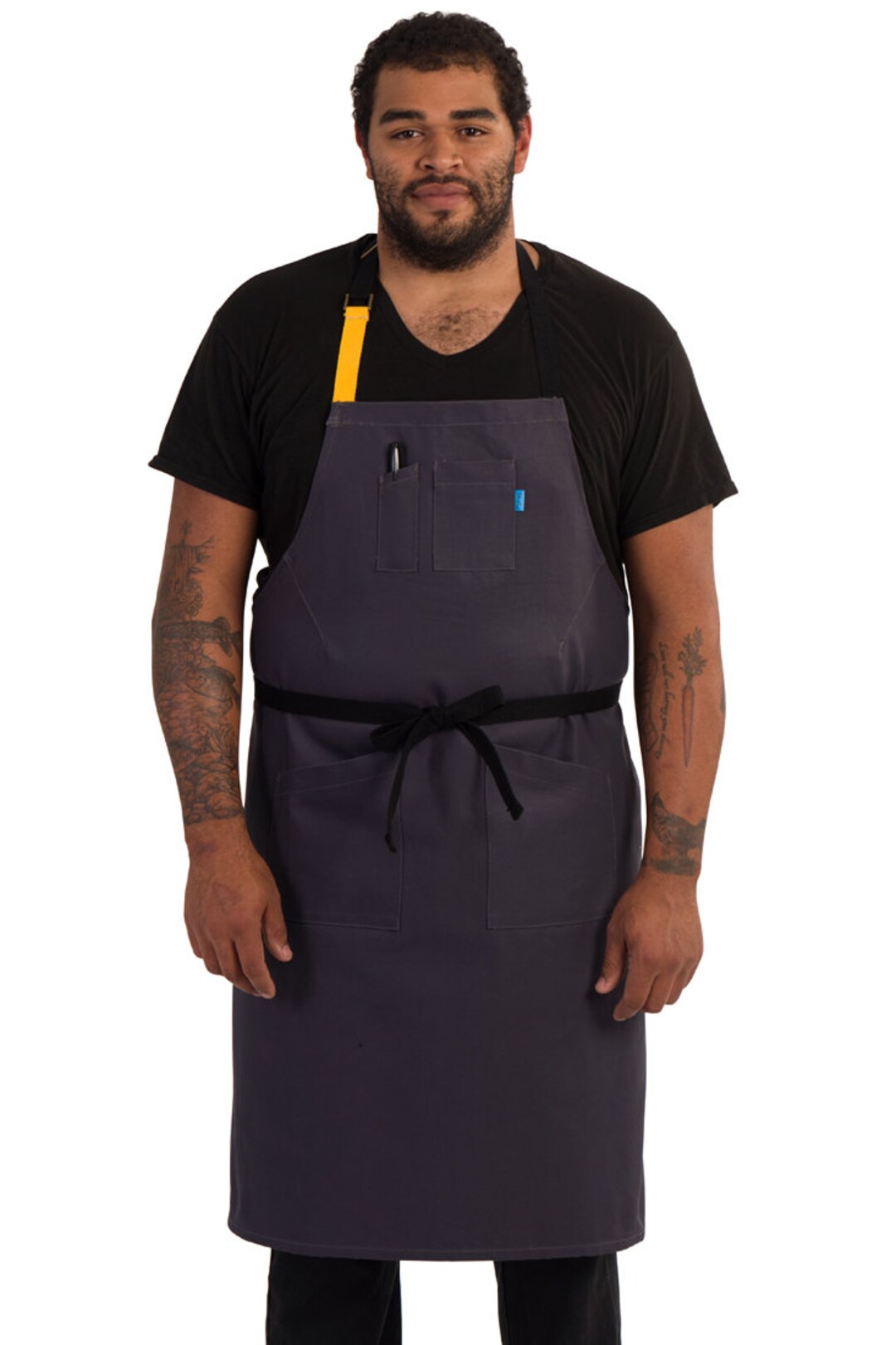 Chef Apron | El Jefe Apron Charcoal| 100% Cotton Canvas | Kitchen ...