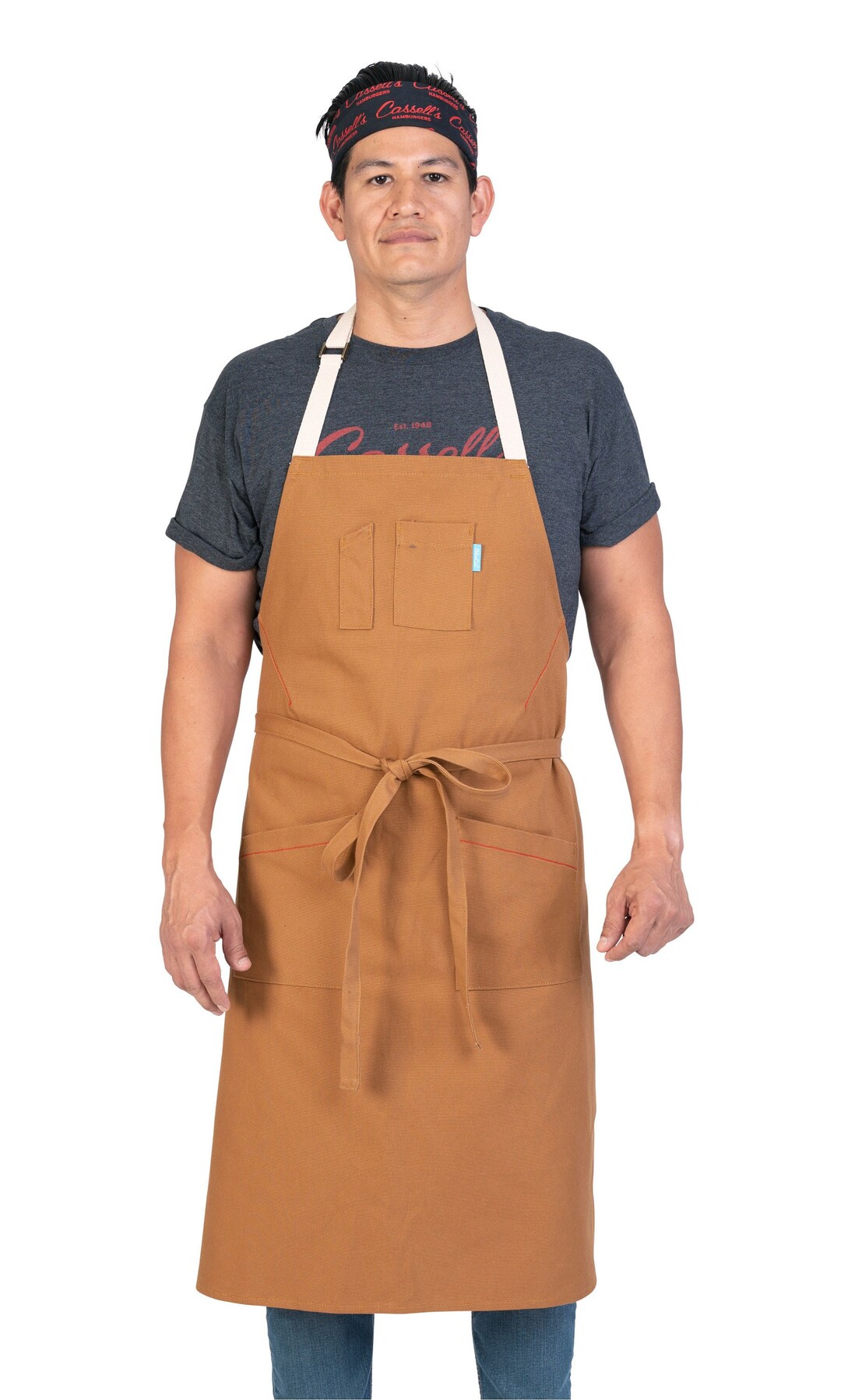 Premium Chef Apron for Man or Woman El Jefe Apron Whiskey 100% Cotton ...
