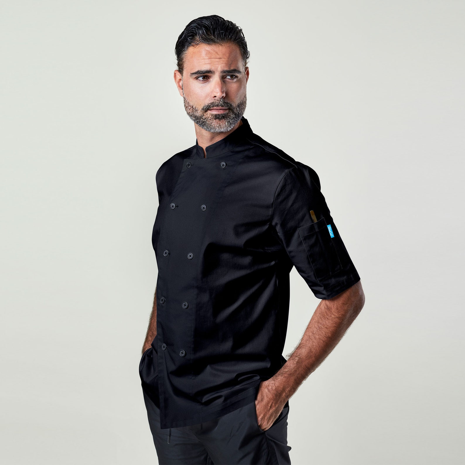 Premium Quality Custom Chef Coat Embroidered, Unisex Short Sleeve Chef ...