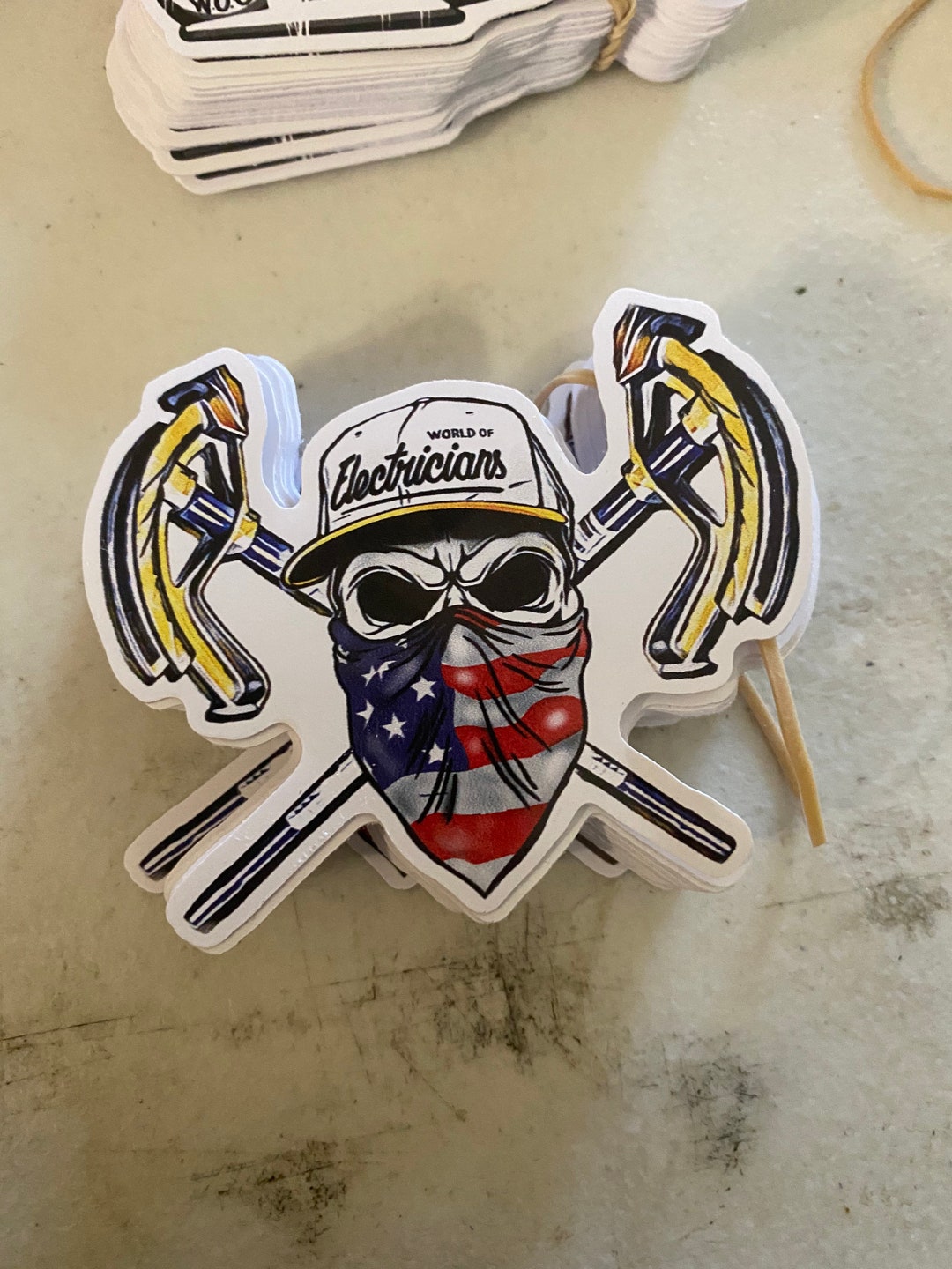 Hardhat Sticker 2.75” Usa - Etsy