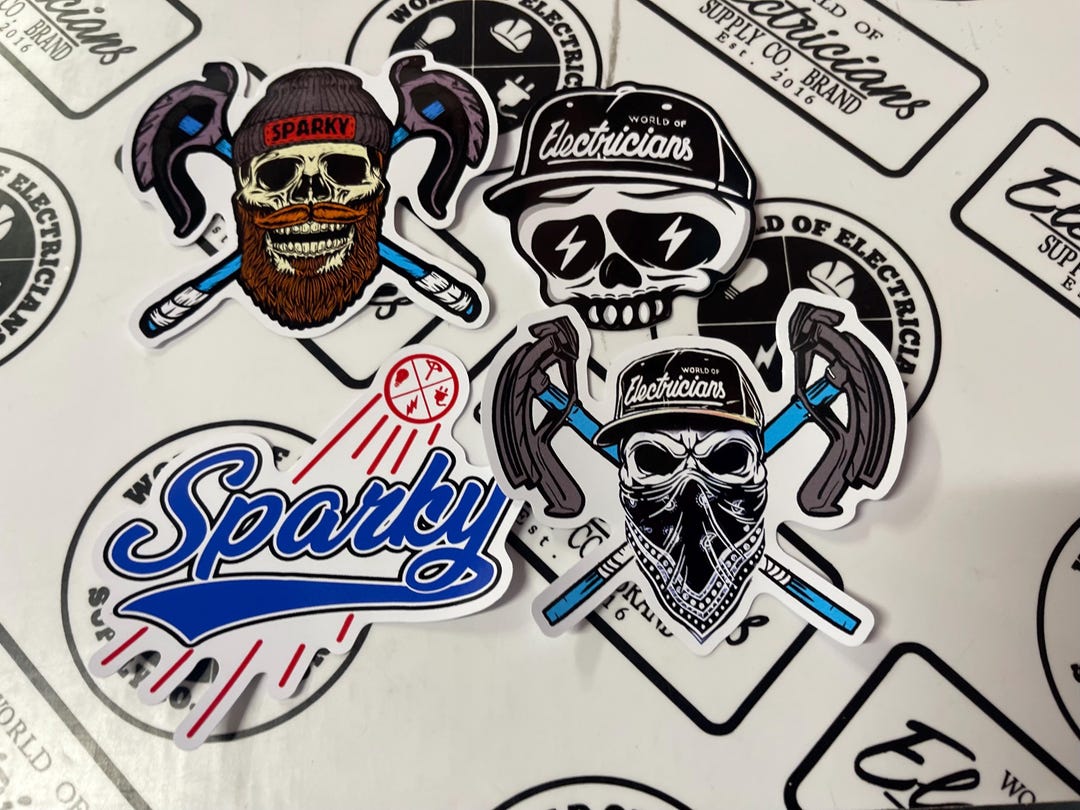 Electricians Sticker Pack (4pcs) - Etsy