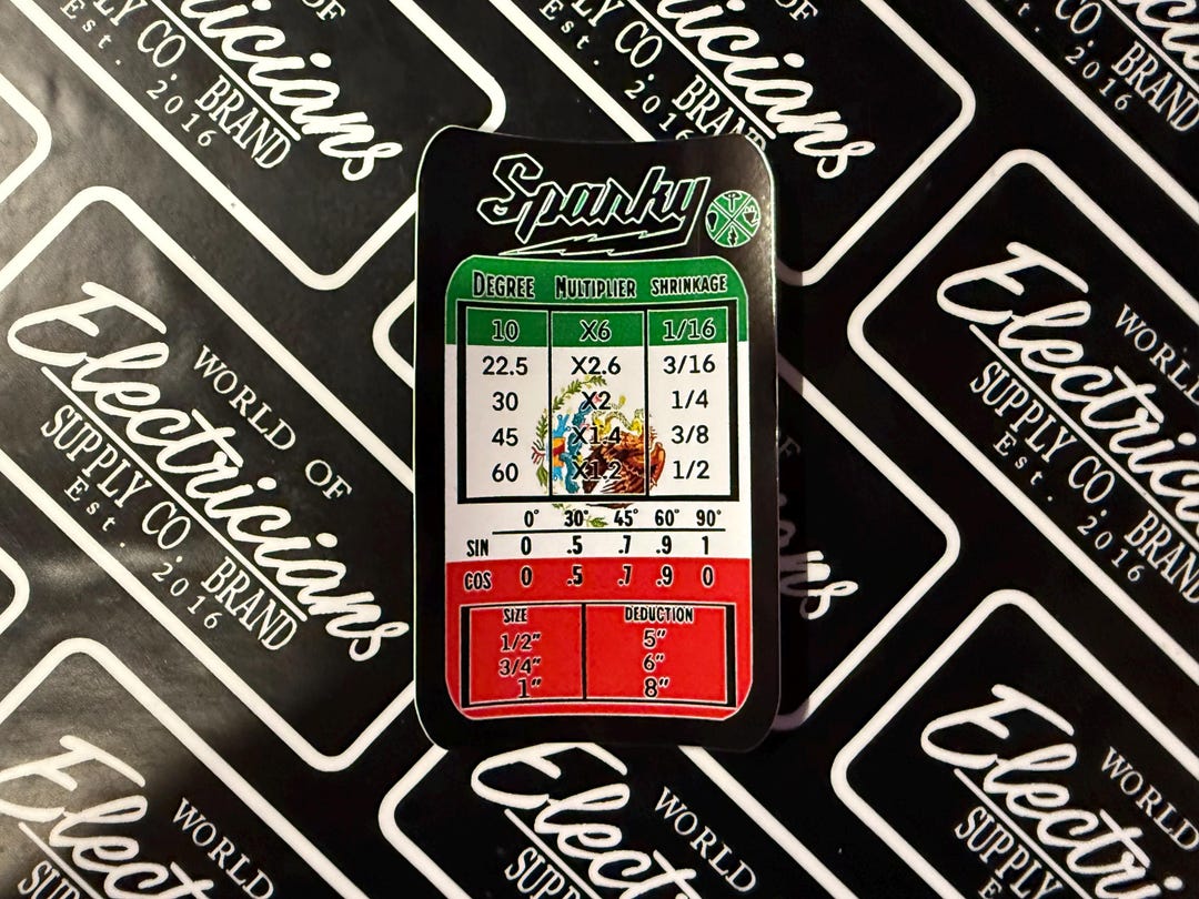 Sparky Conduit Bender Sticker Mexico - Etsy