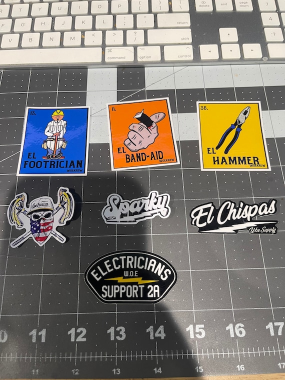 Hard Hat 2 Stickers Pack | Etsy