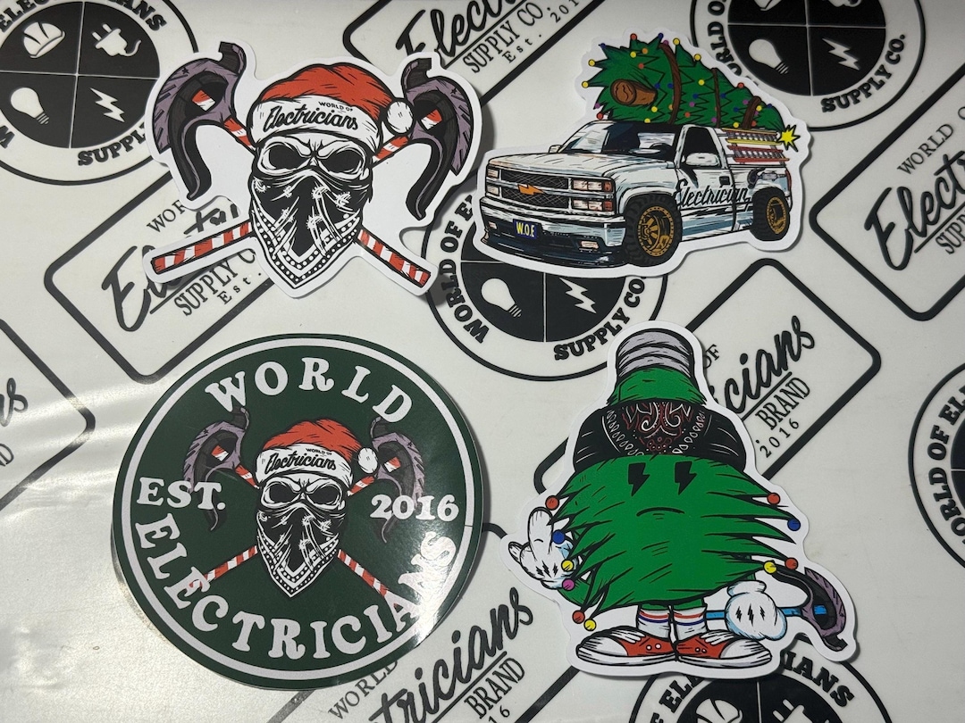 Xmas Sticker Pack 4pack - Etsy