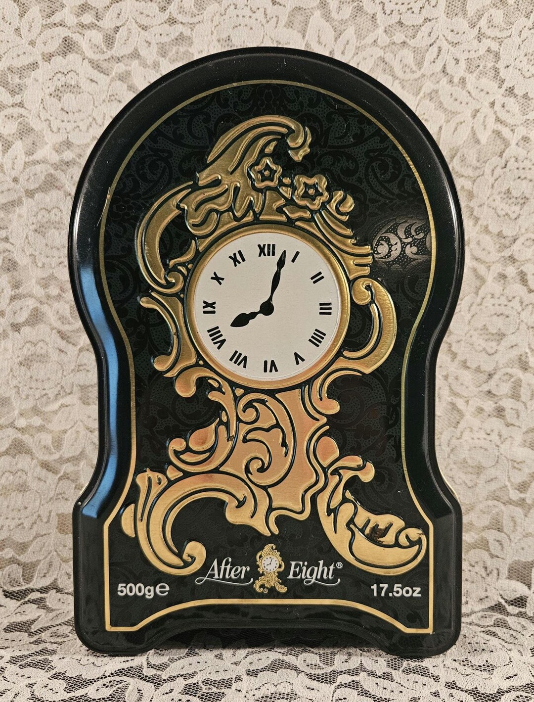 Vintage After Eight Mints Clock Tin - 90s Display Tin - Etsy