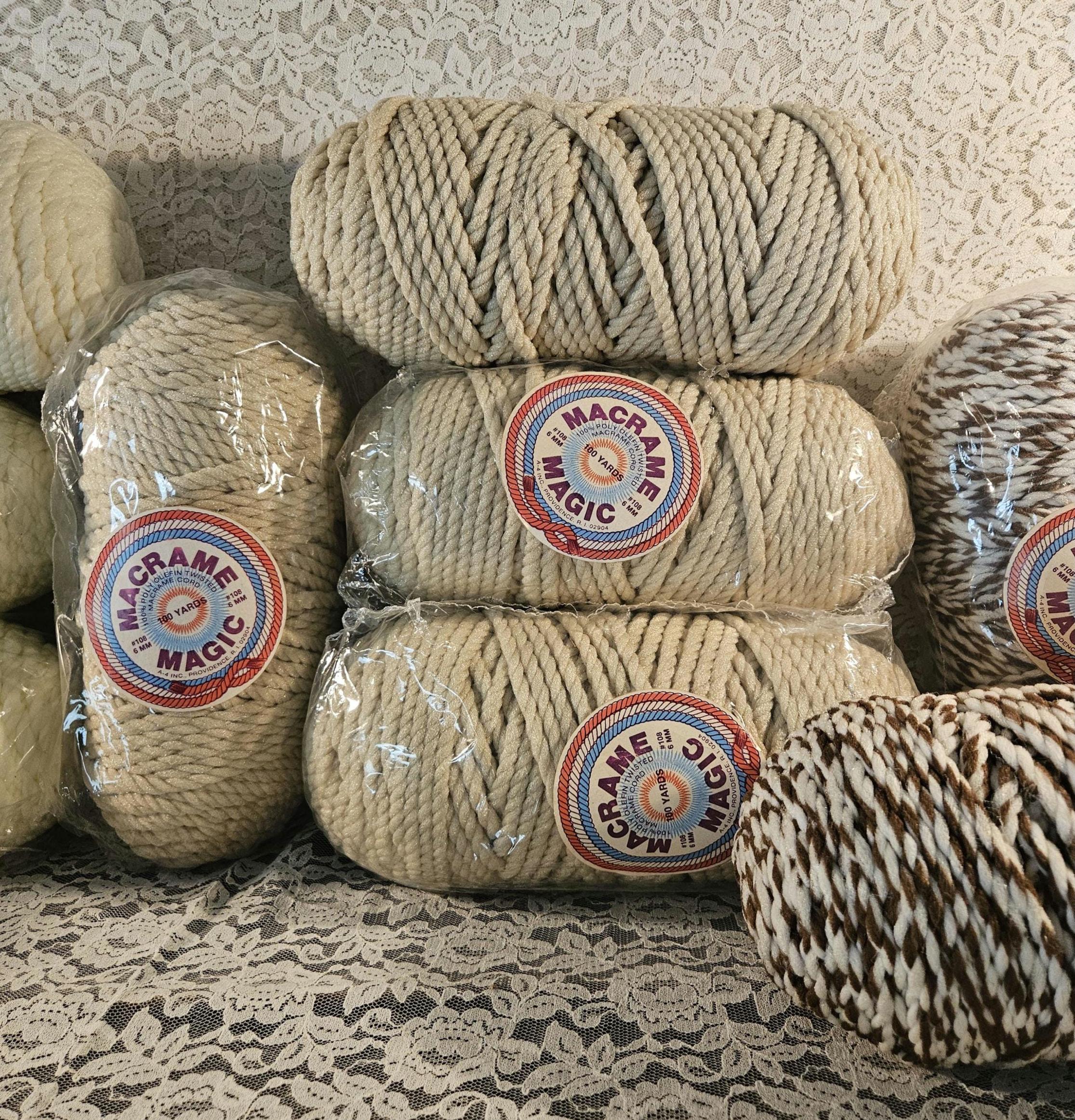 Macrame Cord, 6mm, 100 Yard, Various Shades, Pre-owned - Etsy