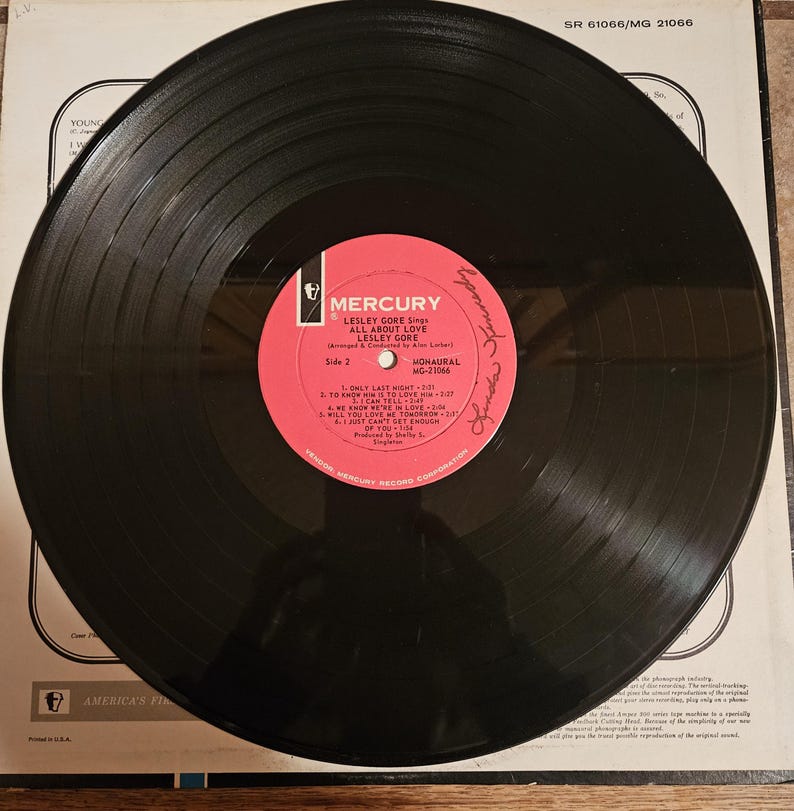 Lesley Gore - All About Love LP - 1966 Vintage Vinyl Record - Etsy