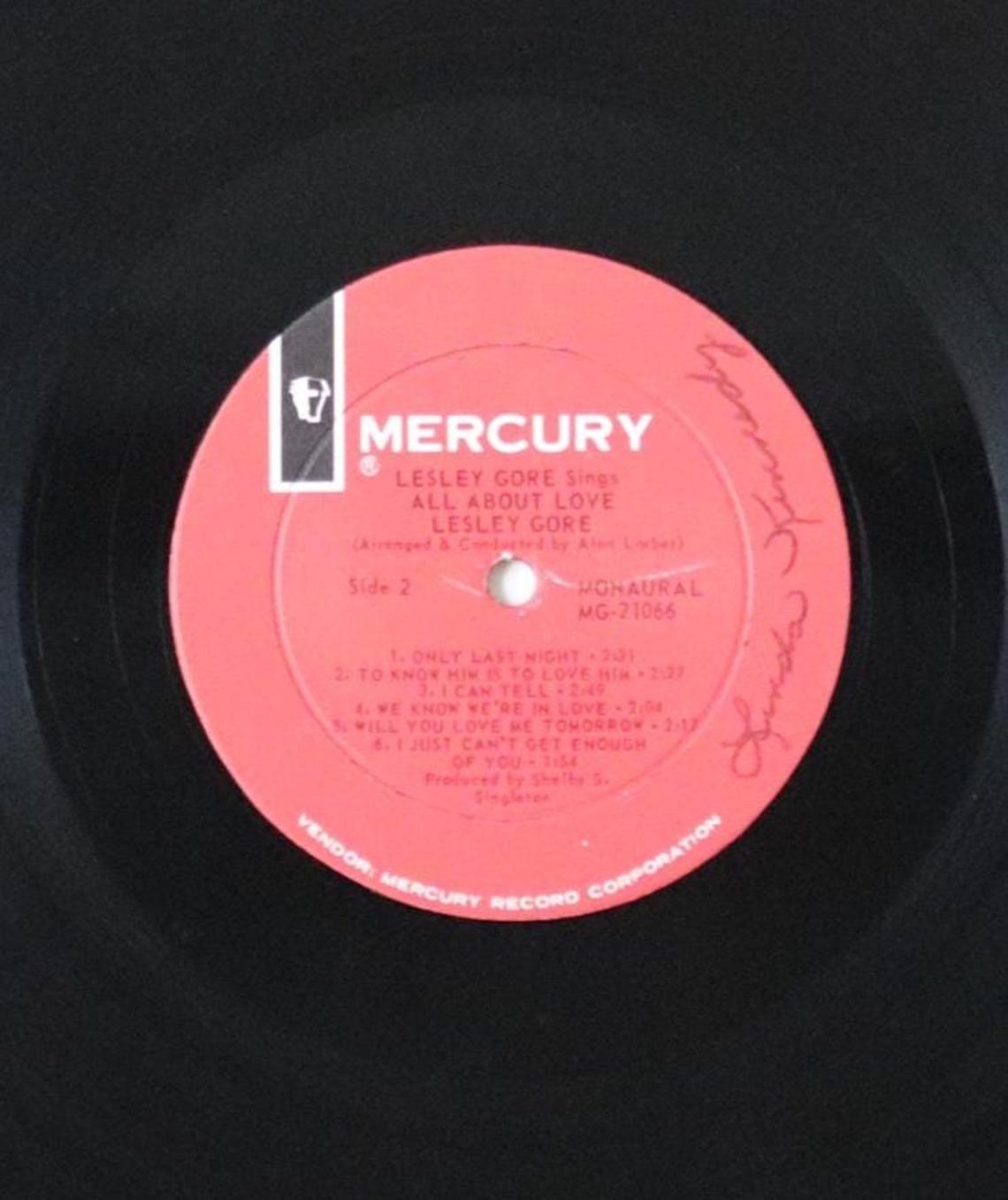 Lesley Gore - All About Love LP - 1966 Vintage Vinyl Record - Etsy