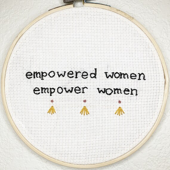 Empowered Women Empower Women Embroidery Wall Hanging | Etsy
