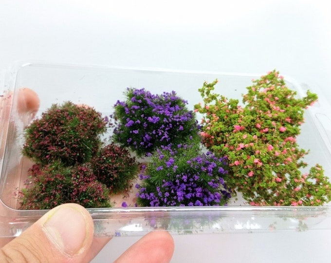 01 Miniature Ivy or Bush NATURAL Colored Medium Light Green Diorama ...
