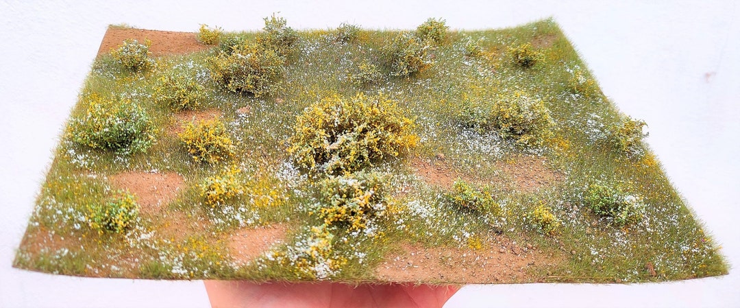 Base With Bushes Pro 2 / 4cm Flowering Bushes Early Autumn - Etsy