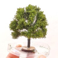 12/15/20/25cm Miniature Green Oak Wire Tree Model Railway Accessories ...