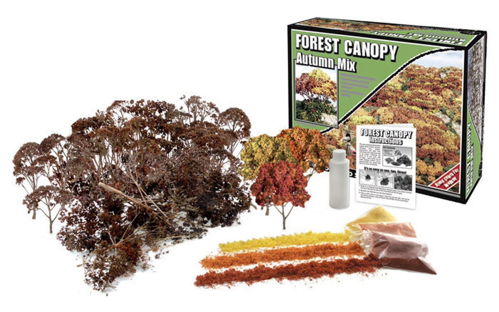 Autumn Mix Forest Canopy WS-WF1663 Trees Diorama Kit - Etsy