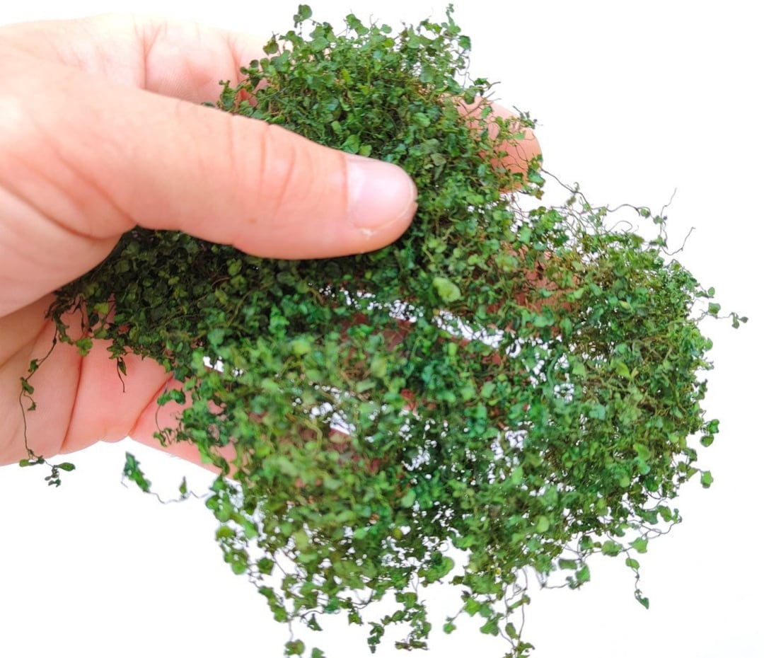 01 Miniature Ivy or Bush NATURAL Colored Medium Light Green Diorama ...