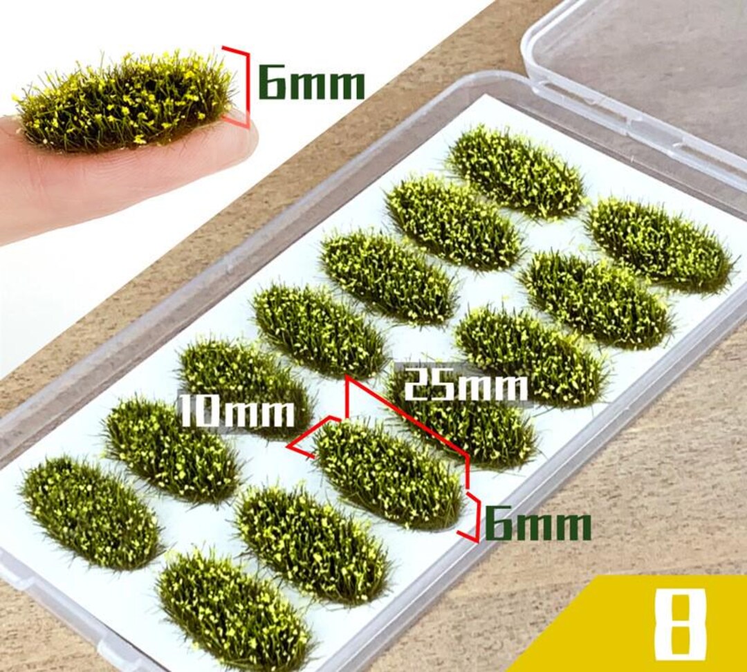 14 Tufts of Grass With Oval Flowers HHGG-8 - Etsy