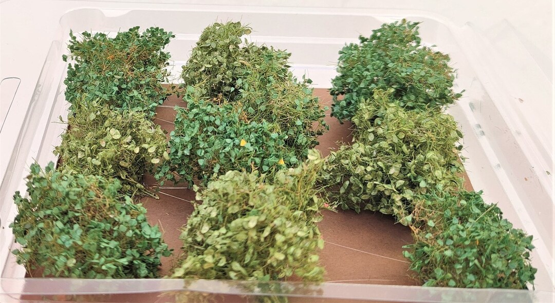 9 Bushes 3-5 Cm Tall Super Realistic Version Larger Leaves Dpwp-0122 - Etsy