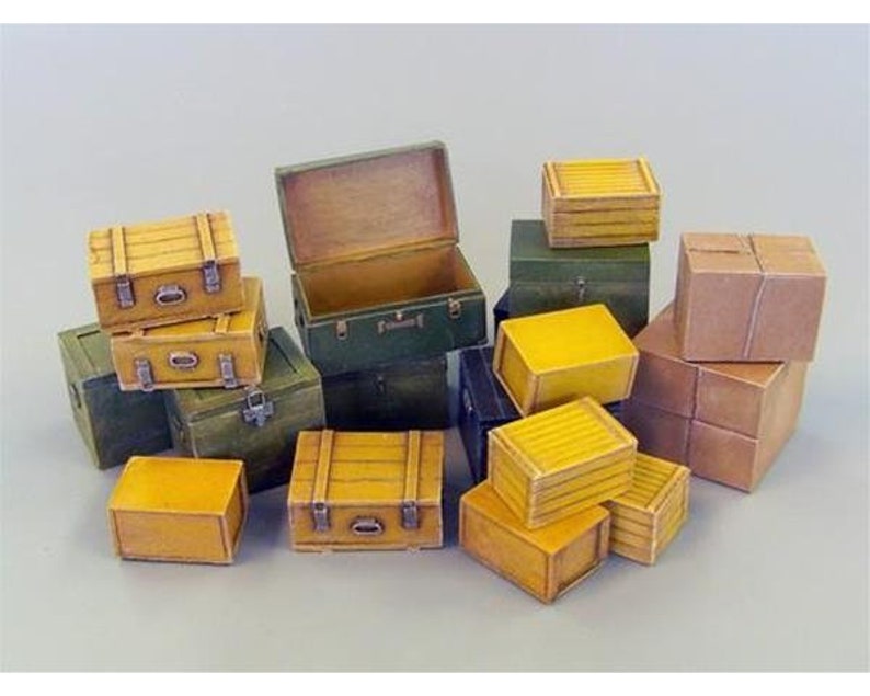 Plusmodel: 1/35 Small Transport Cases and Boxes PL452 to Assemble - Etsy