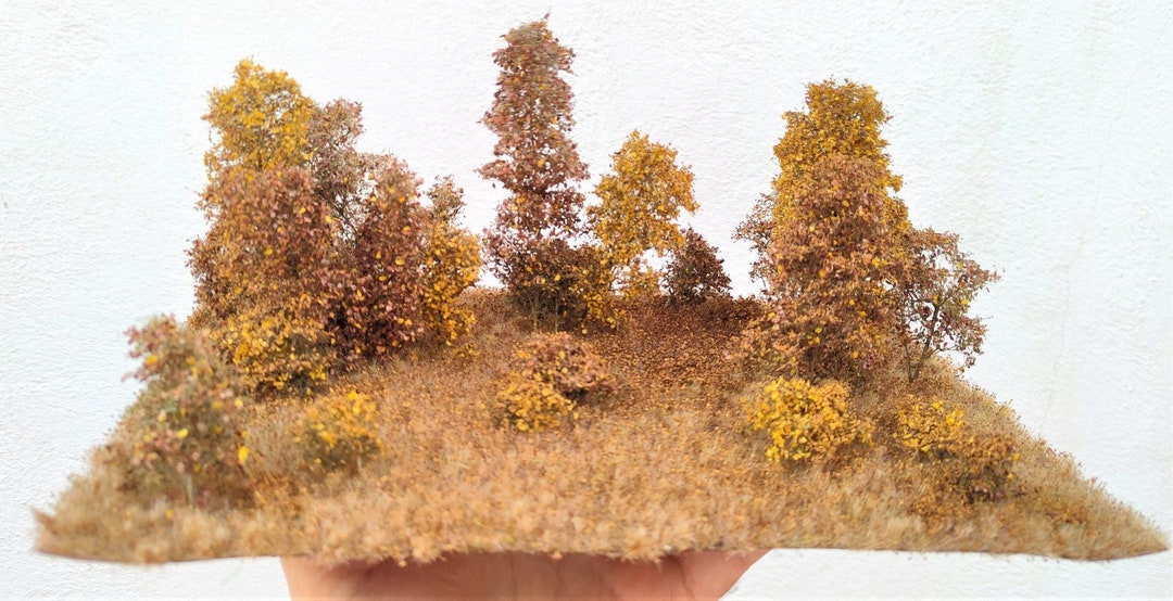 Base With Bushes Pro 6 / 12cm Late Autumn A4 Format Wg10004 - Etsy