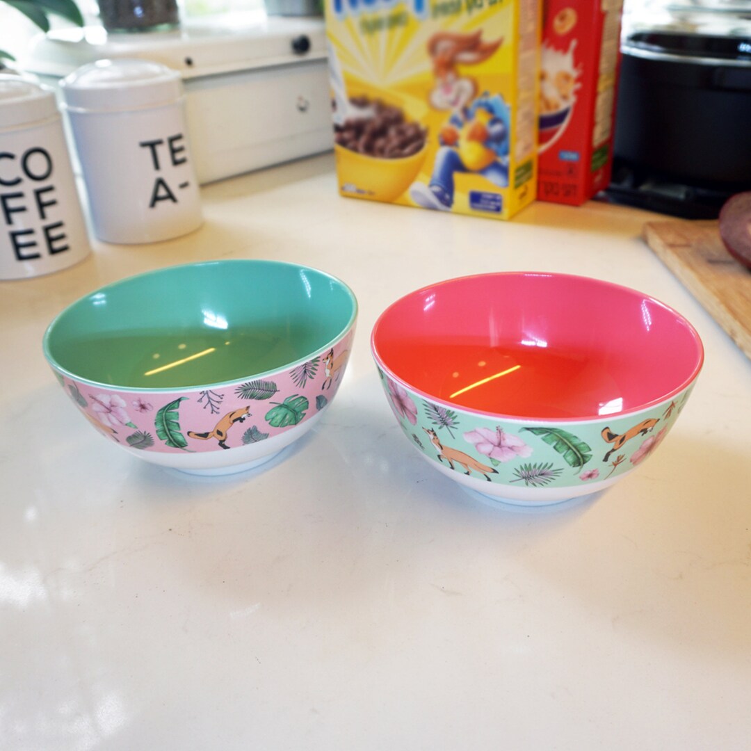 Kids Bowls Cereal Bowl Kids Melamine Bowls Set of 2 Hand Made ...