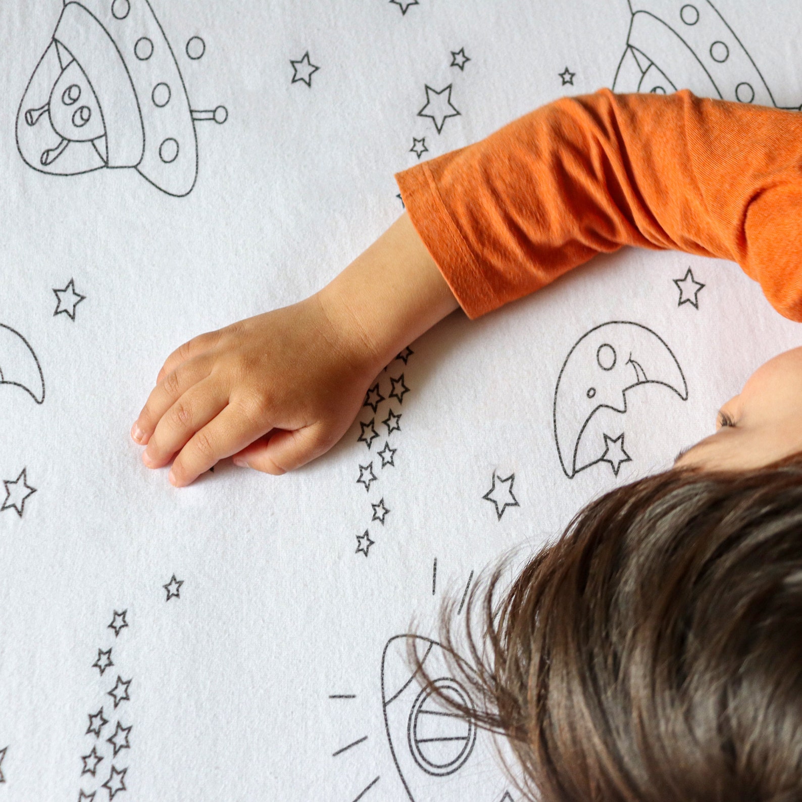 Outer Space - Pack of 1 Organic Baby Crib Fitted Sheet (B&W) - Etsy