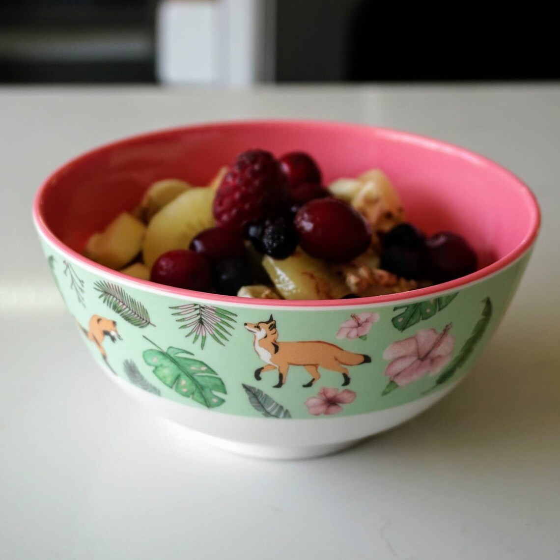 Green Large Illustrated Kids Bowl, Melamine Bowl , Extra Durable, Kids ...