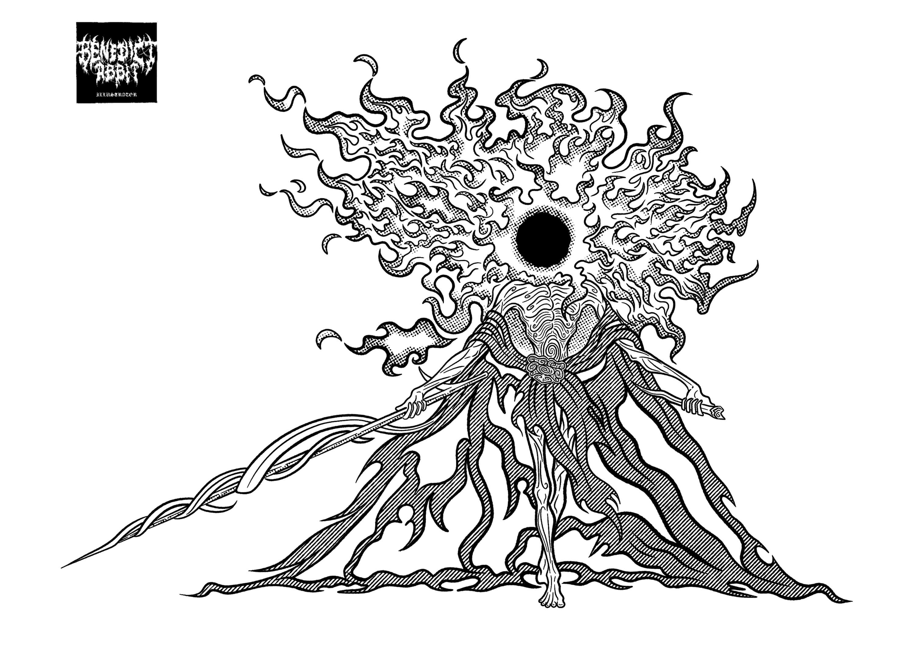 Midra, Lord of Frenzied Flame Elden Ring Print - Etsy